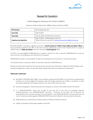 Fillable Online Request for Quotation - RFQ #DAI-RU-North - acbar Fax ...