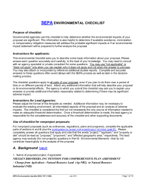Fillable Online sepa environmental checklist Fax Email Print - pdfFiller