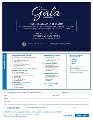 Fillable Online SVD-Gala and Auction Form-Fillable-Final-D3. Chris Pike ...