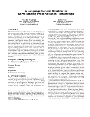 Fillable Online A language generic solution for name binding ...