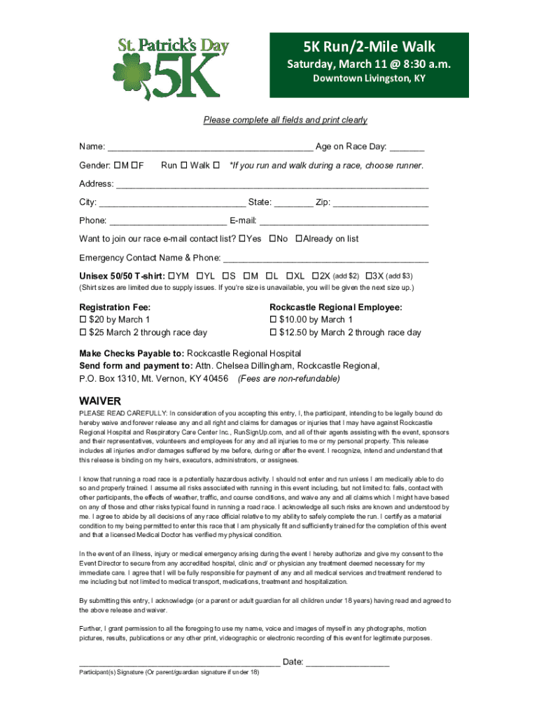 Fillable Online How to Plan a Community Run/Walk Event Fax Email Print - pdfFiller