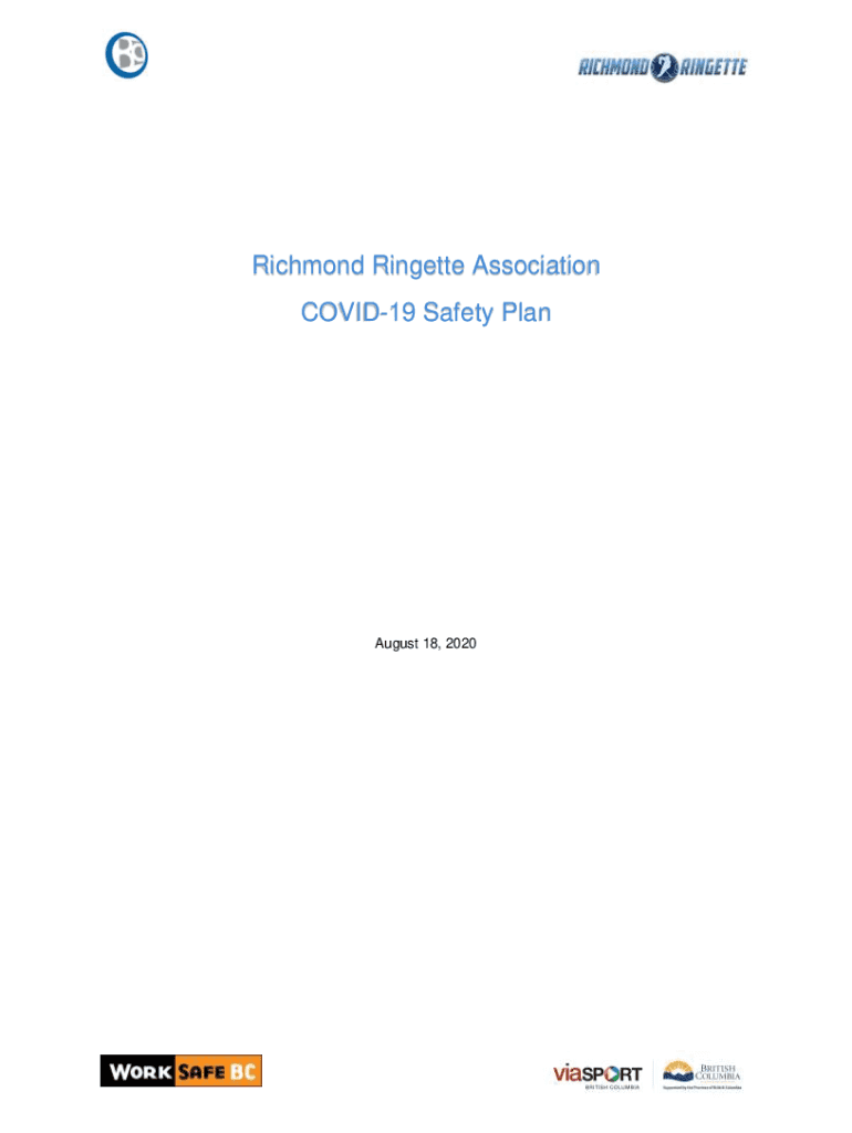 Fillable Online Richmond Ringette Association COVID-19 Safety Plan Fax Email Print - pdfFiller
