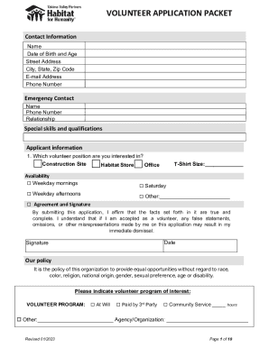 Fillable Online Peer Mentor Volunteer Application Form Fax Email Print ...