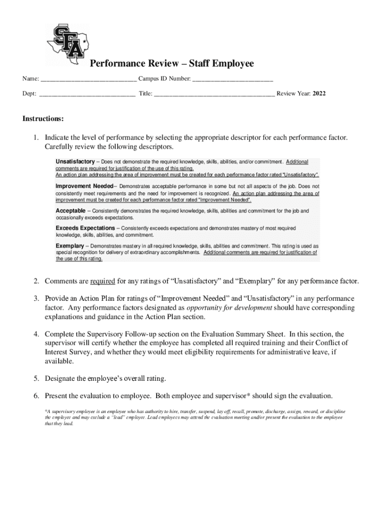 Fillable Online Which performance rating scale is best, and what should ...