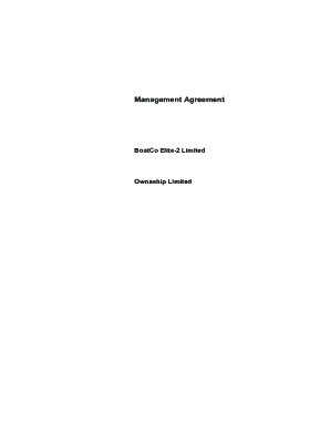 Fillable Online Form of Vessel Management Agreement Fax Email Print ...