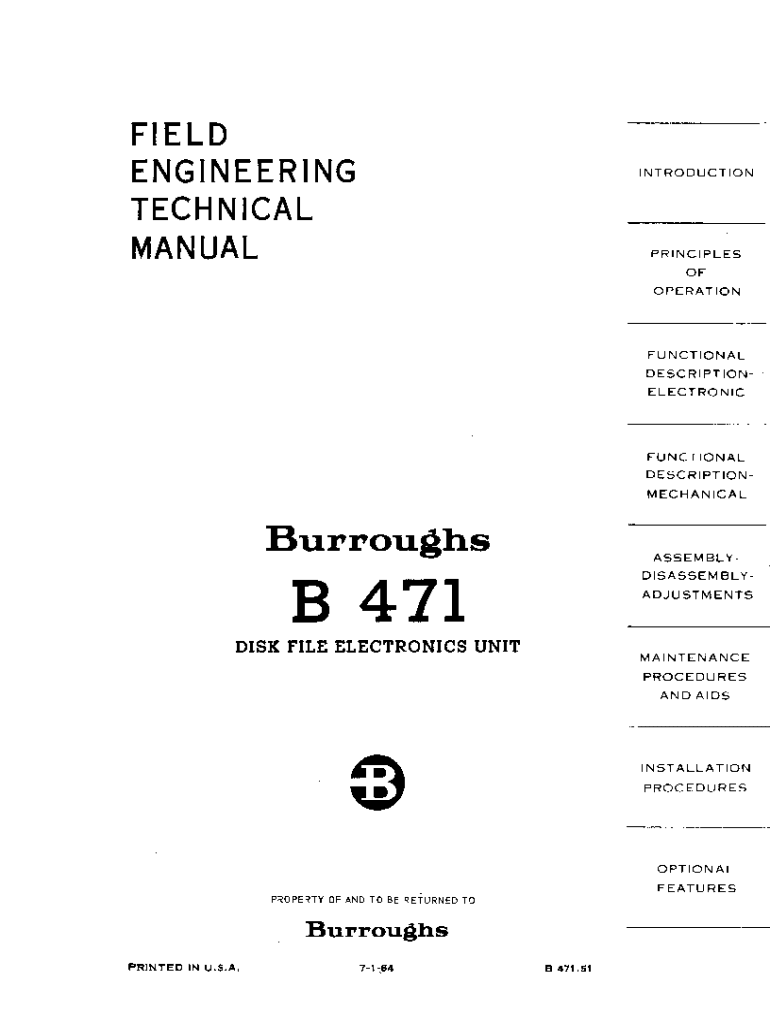 Fillable Online field engineering technical manual Fax Email Print ...