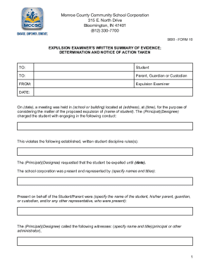 Fillable Online Discipline Form 10 Fax Email Print - pdfFiller