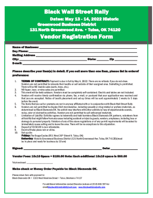 Fillable Online Black Wall Street Rally Fax Email Print - pdfFiller