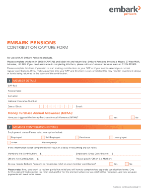 Fillable Online Contribution Capture Form Fax Email Print - pdfFiller