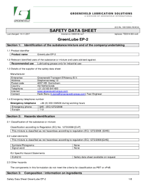 Fillable Online Safety Data Sheet (Regulation (EC) n. 1907/2006 (REACH ...