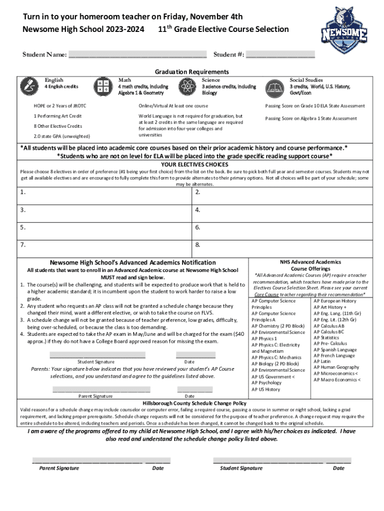 Fillable Online Turn in to your homeroom teacher on Friday, November ...