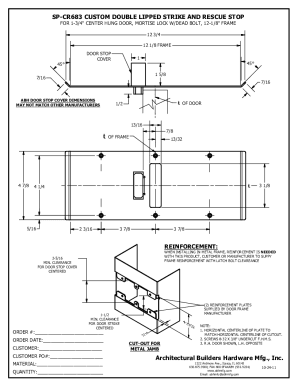 Fillable Online Double-LIpped Strike & Rescue Stop Combo - Half-Moon ...