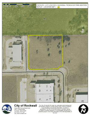 Fillable Online P2019-015 - LOT 4, BLOCK E, ROCKWALL TECNOLOGY PARK ...