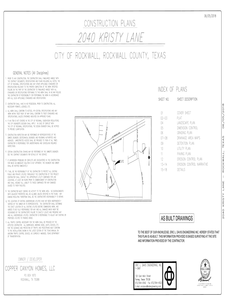 Fillable Online AS BUILT DRAWINGS Fax Email Print - pdfFiller