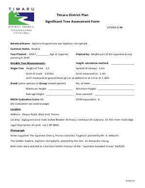 Fillable Online Significant Tree Assessment Form Fax Email Print ...