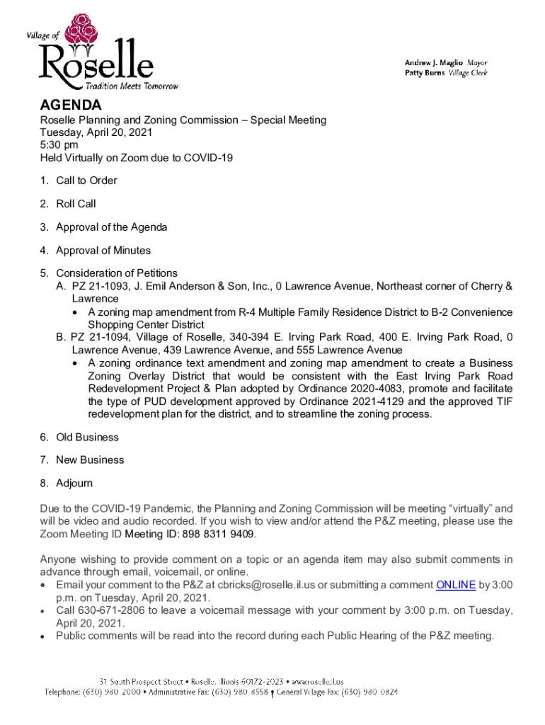 Fillable Online planning and zoning commission bylaws Fax Email Print ...