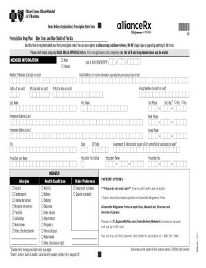 Fillable Online Home Delivery Registration & Prescription Order Form ...