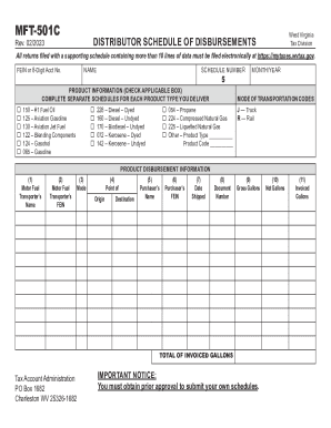 Fillable Online DISTRIBUTOR SCHEDULE OF DISBURSEMENTS Fax Email Print ...
