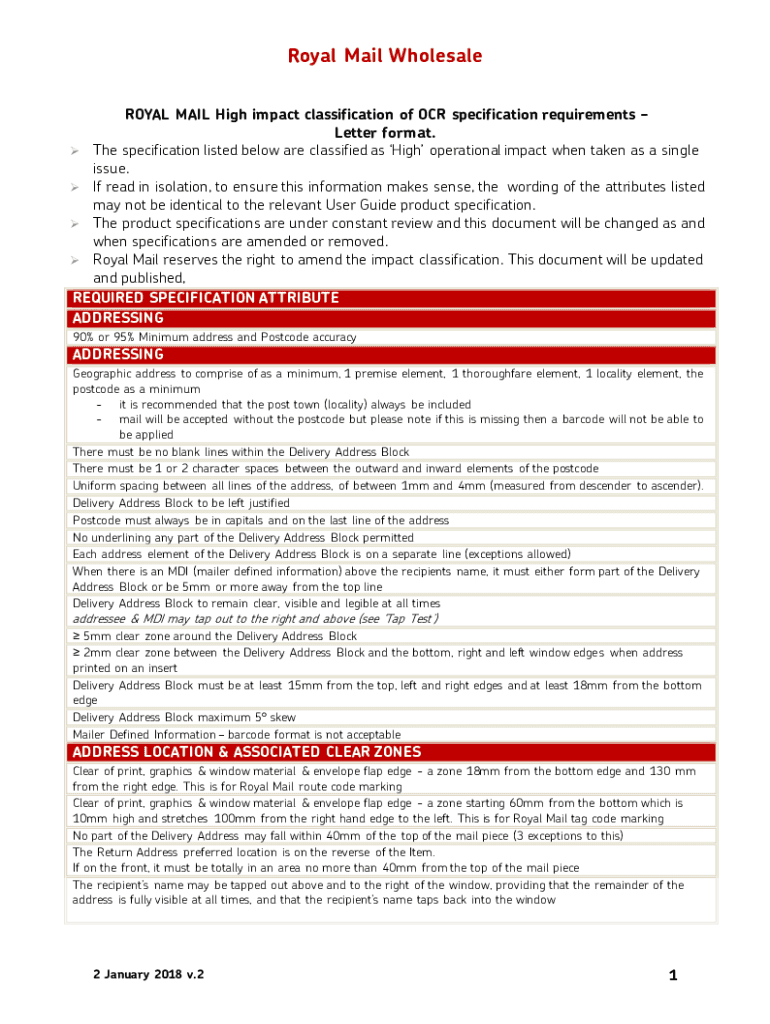 Fillable Online High & Low Ops impact classification Fax Email Print - pdfFiller