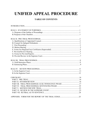 Fillable Online UNIFIED APPEAL PROCEDURE Fax Email Print - pdfFiller