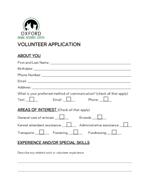 Fillable Online Volunteer Policy, Agreement, and Waiver Fax Email Print ...