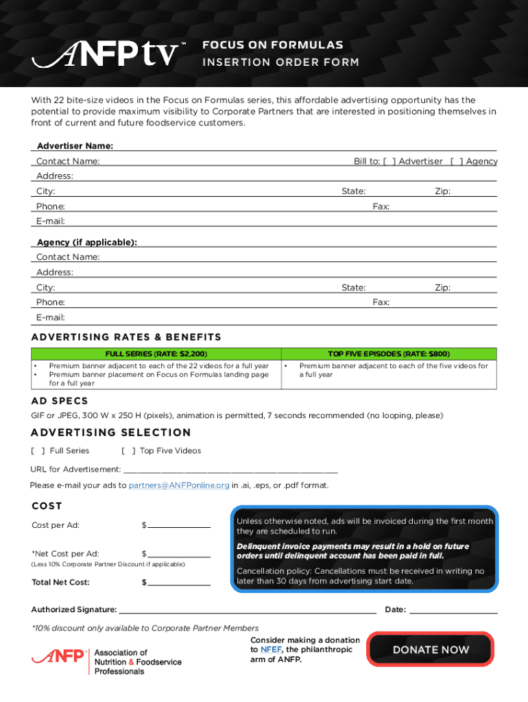 Fillable Online How to Create Excel Order Form Fax Email Print - pdfFiller