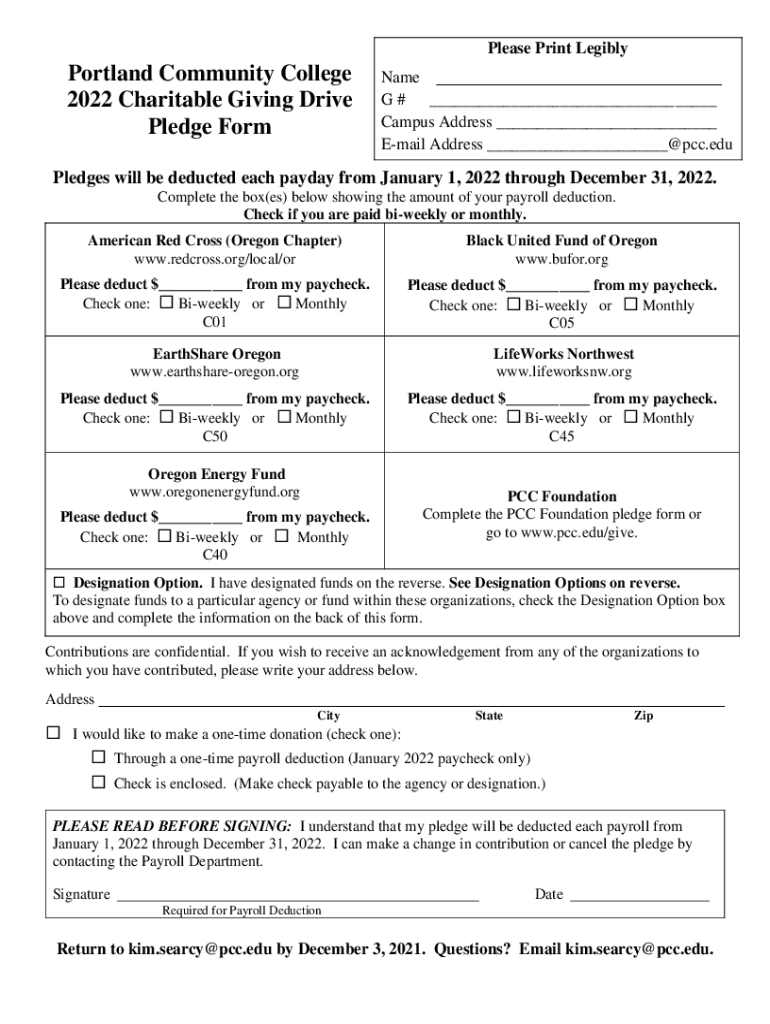 Fillable Online pledge-form.pdf Fax Email Print - pdfFiller