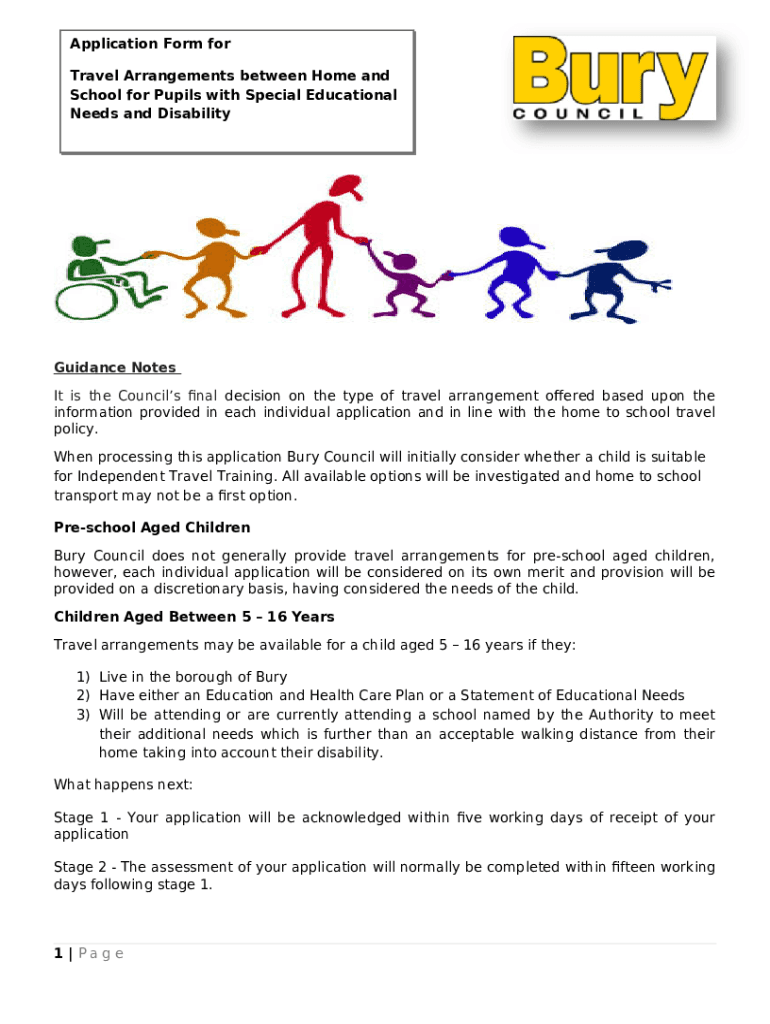 home-to-school-sen-travel-application- Doc Template | pdfFiller