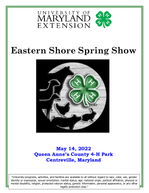 Fillable Online extension umd Queen Anne's County 4-H hosts Eastern ...