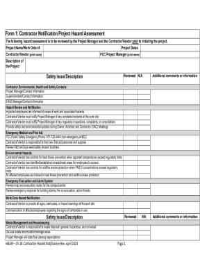 Fillable Online HSM-Ch-18-Form-1-Contractor-Hazard-Notification No ...