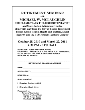 Fillable Online It's Time to Retire!Teachers' Retirement System of the ...