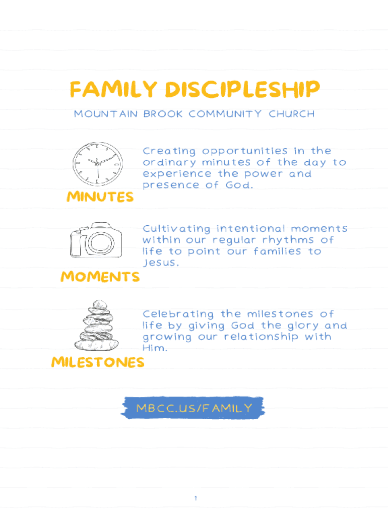 Fillable Online family discipleship worksheets (5.58.5 in) (69 in) Fax ...