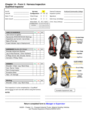 Fillable Online Form 3: Harness Inspection (Qualified Inspector) pdf ...