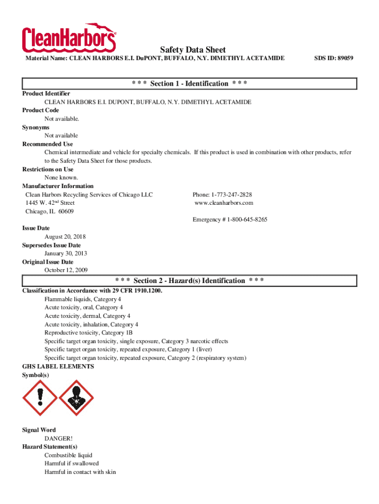 Fillable Online Clean Harbors: Environmental and Industrial Services ...