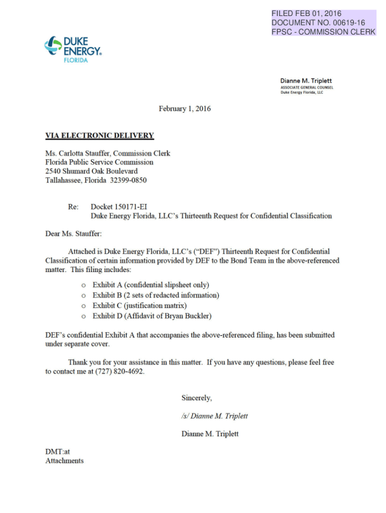 Fillable Online Duke Energy Fax Email Print - pdfFiller