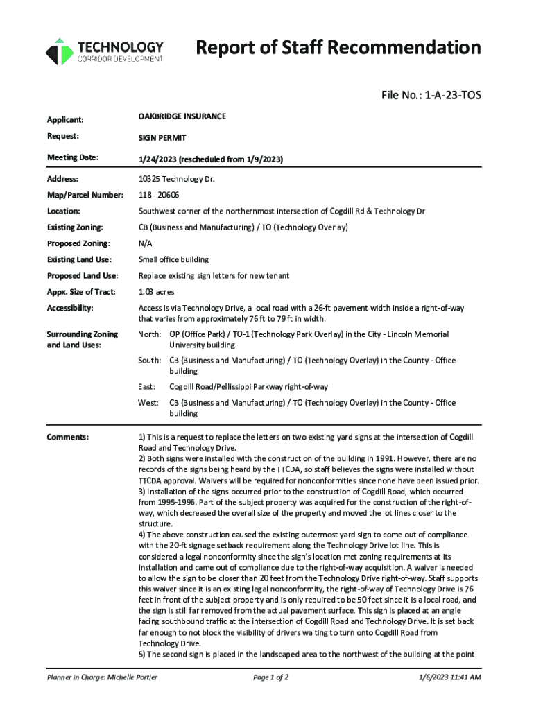 Fillable Online Report of Staff Recommendation Fax Email Print - pdfFiller