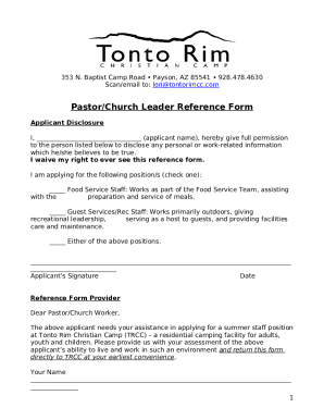 Employer/Teacher Reference - Tonto Rim Christian ... Doc Template ...