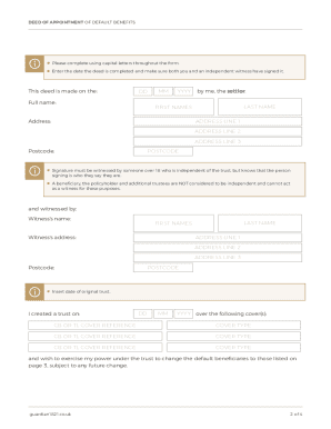 Fillable Online What is a Deed of Guardianship and why is it important ...