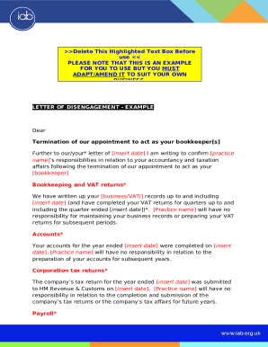 Creating a Client Termination / Disengagement Letter Doc Template ...