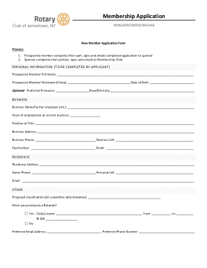 Fillable Online New Membership Application Final 083122.docx Fax Email Print - pdfFiller