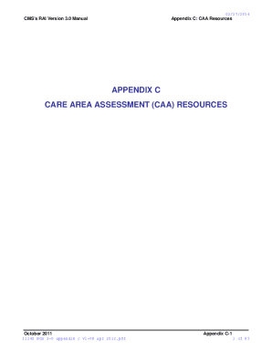 Fillable Online MDS 3.0 Resident Assessment Manual Appendix C. MDS 3.0 ...