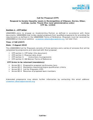 Section 2: Proposal data sheet Doc Template | pdfFiller