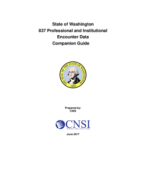 Fillable Online HIPAA EDI Companion Guide For 837 Institutional and ...
