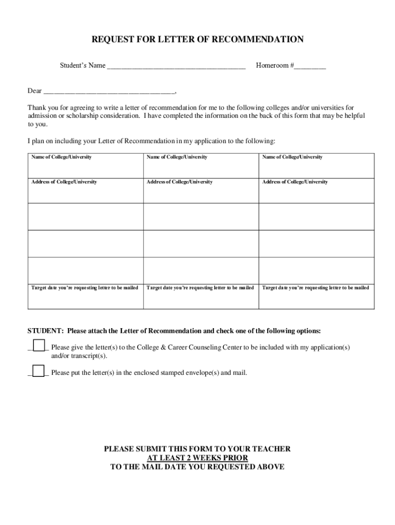 Fillable Online 3 Awesome Recommendation Letter Samples for Students ...