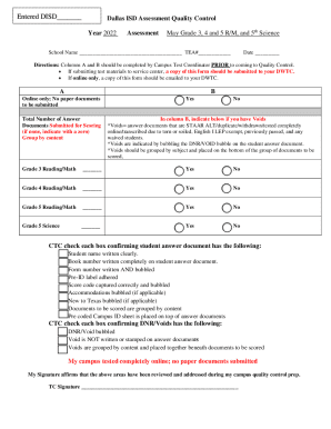 Fillable Online assessment dallasisd Welcome to Discover Dallas ISD Fax ...