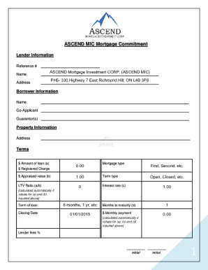 Fillable Online What Is A Mortgage Commitment Letter? Fax Email Print ...