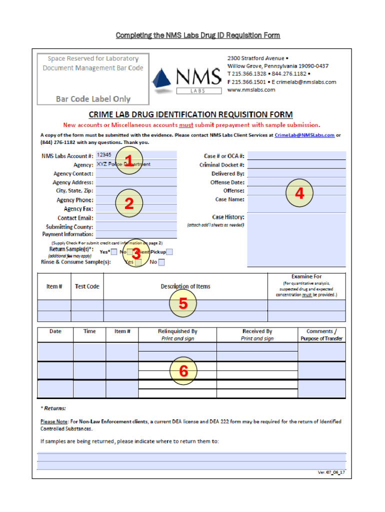 Fillable Online crime lab drug identification / bac requisition form ...
