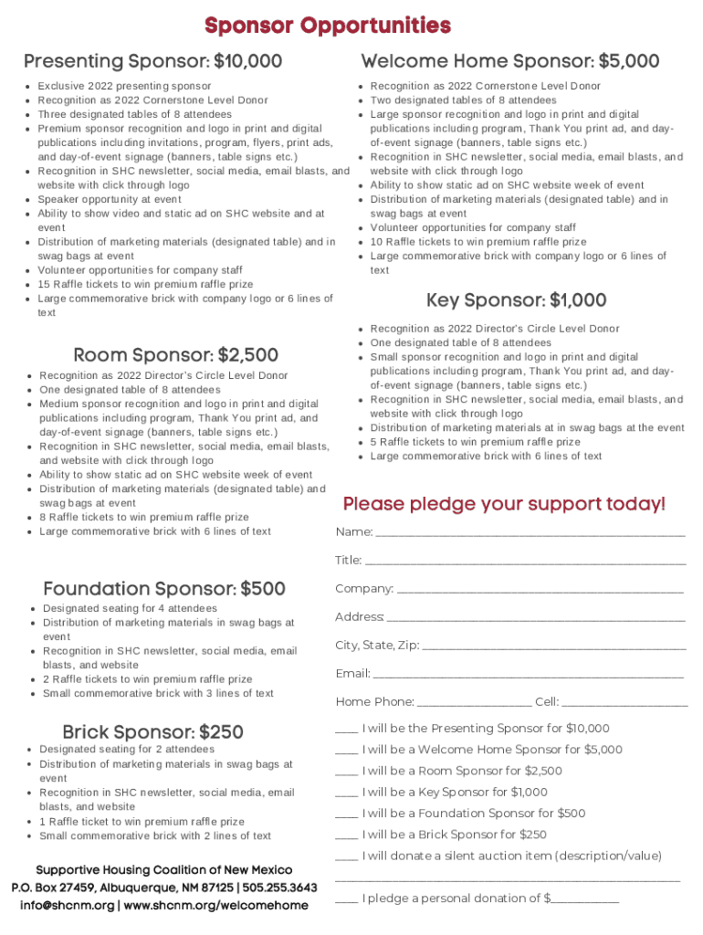 Fillable Online 5 Creative Event Sponsorship Ideas (Other Than Money ...