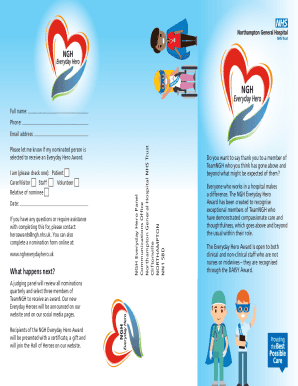 Fillable Online NGH Everyday hero leaflet v6 fillable live. Everyday ...