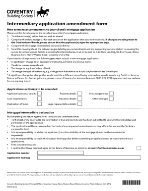 Fillable Online Intermediary application amendment form Fax Email Print ...
